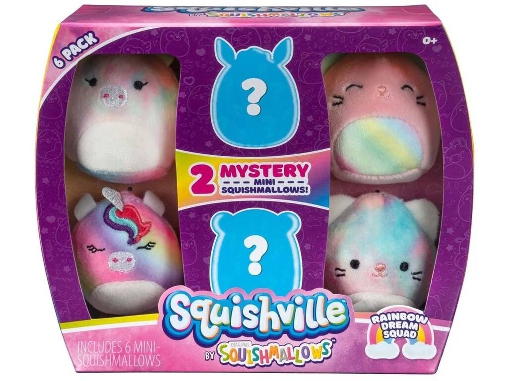 Acheter Squishmallows Squisville 6 Pack Plush Toy Partner SQM0144 ...